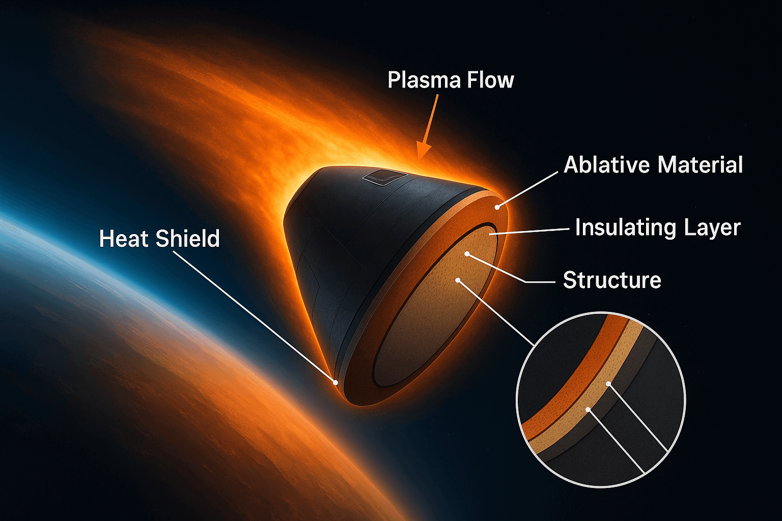 How Heat Shields Protect Spacecraft from Re-entry Burn - Aerospace answers